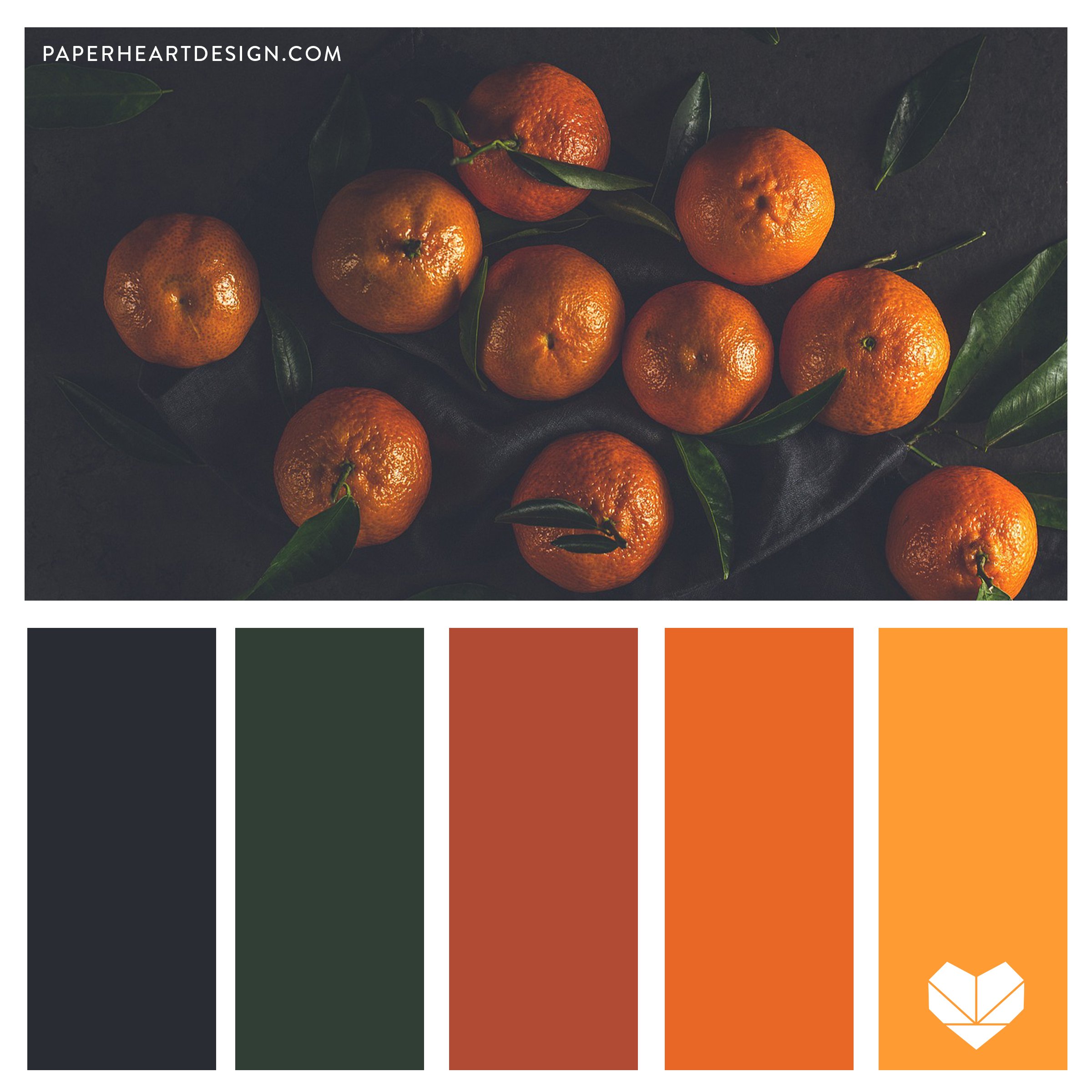 Orange, Black And White Color Palettes – FIHIDU