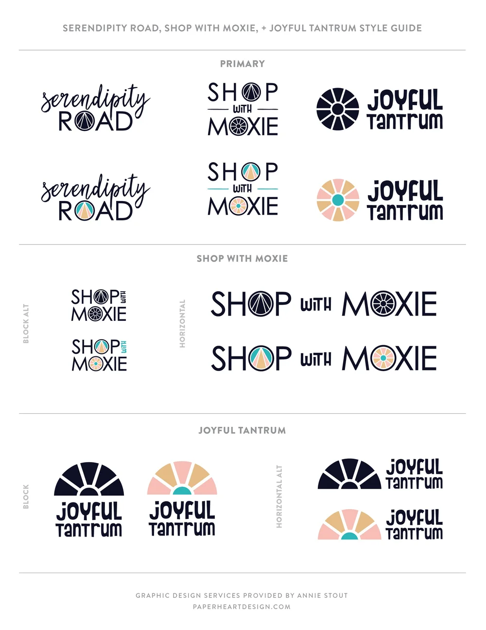 Logo Refresh & Rebrand: Serendipity Road, Shop with Moxie, and Joyful ...