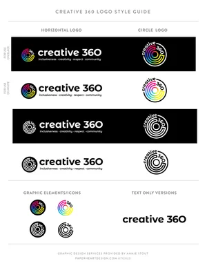 Logo Reveal: Creative 360 — Paper Heart Design Co.