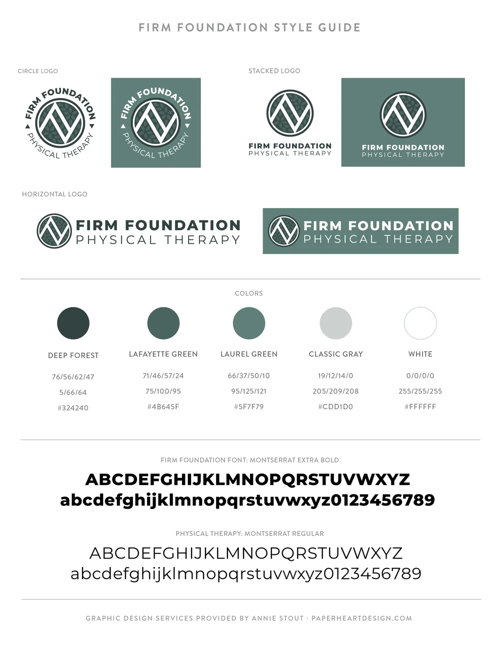 Logo Reveal: Firm Foundation Physical Therapy — Paper Heart Design Co.