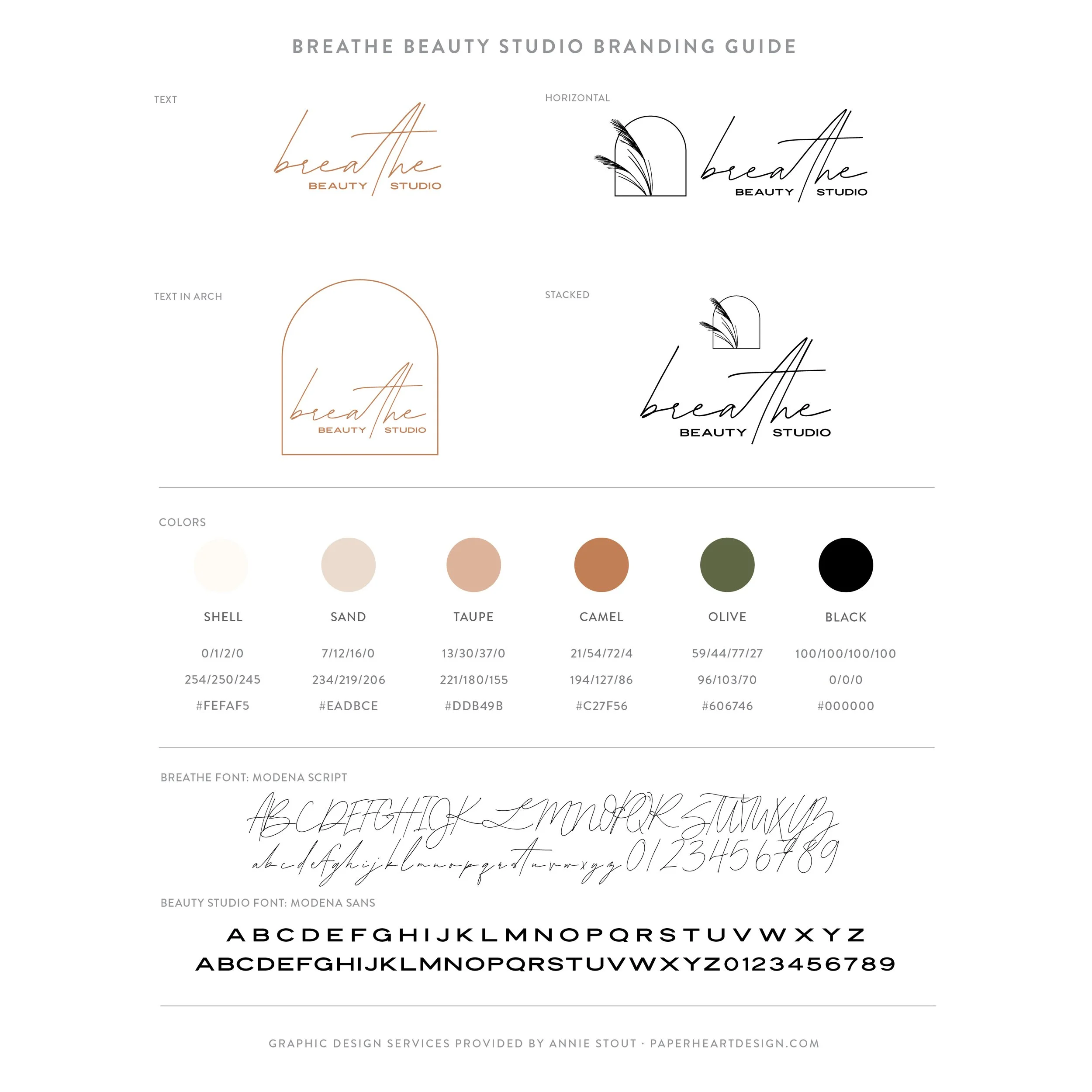 Logo Reveal: Breathe Beauty Studio — Paper Heart Design Co.