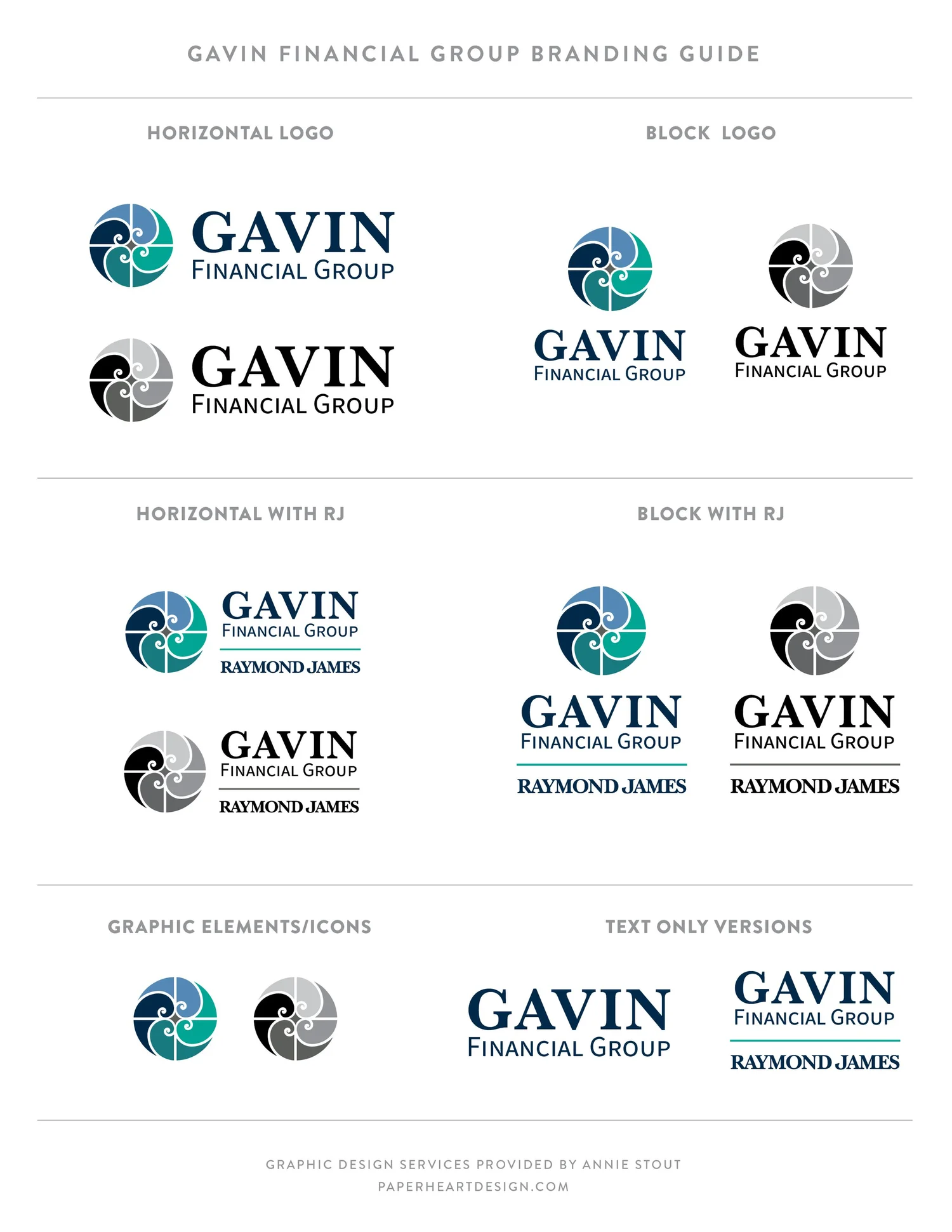 Logo Reveal: Gavin Financial Group — Paper Heart Design Co.