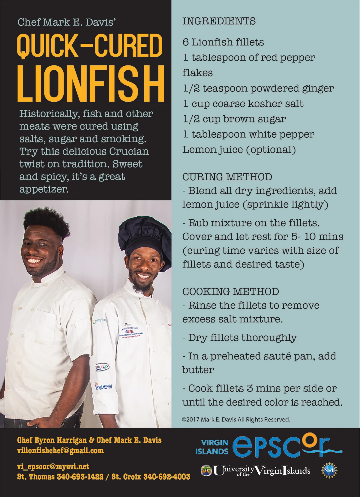 How to eat a lionfish — VI EPSCoR