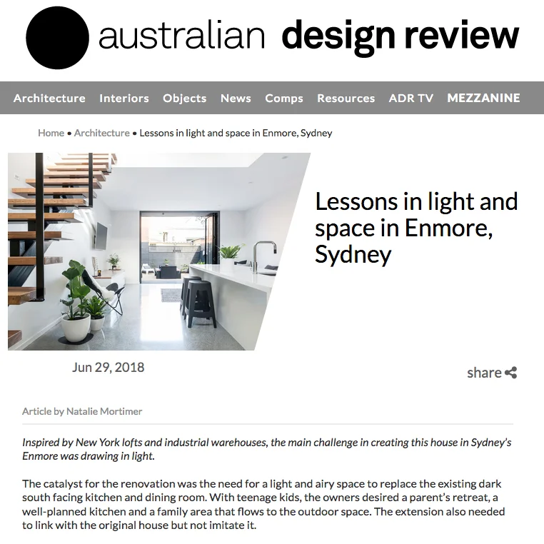 Featured: Enmore House / Australian Design Review — Amrish Maharaj ...
