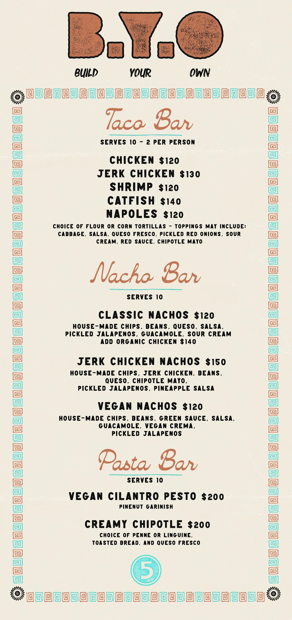 CATERING — Alto Cinco