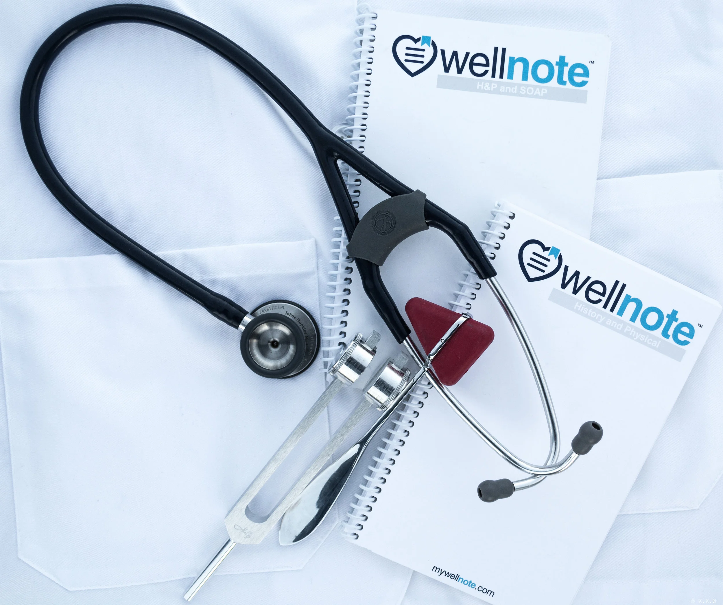 Medical books and Stamp- Wellnote