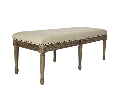 Parisian Linen Bench — Event Design & Decor | Eclectic Hive
