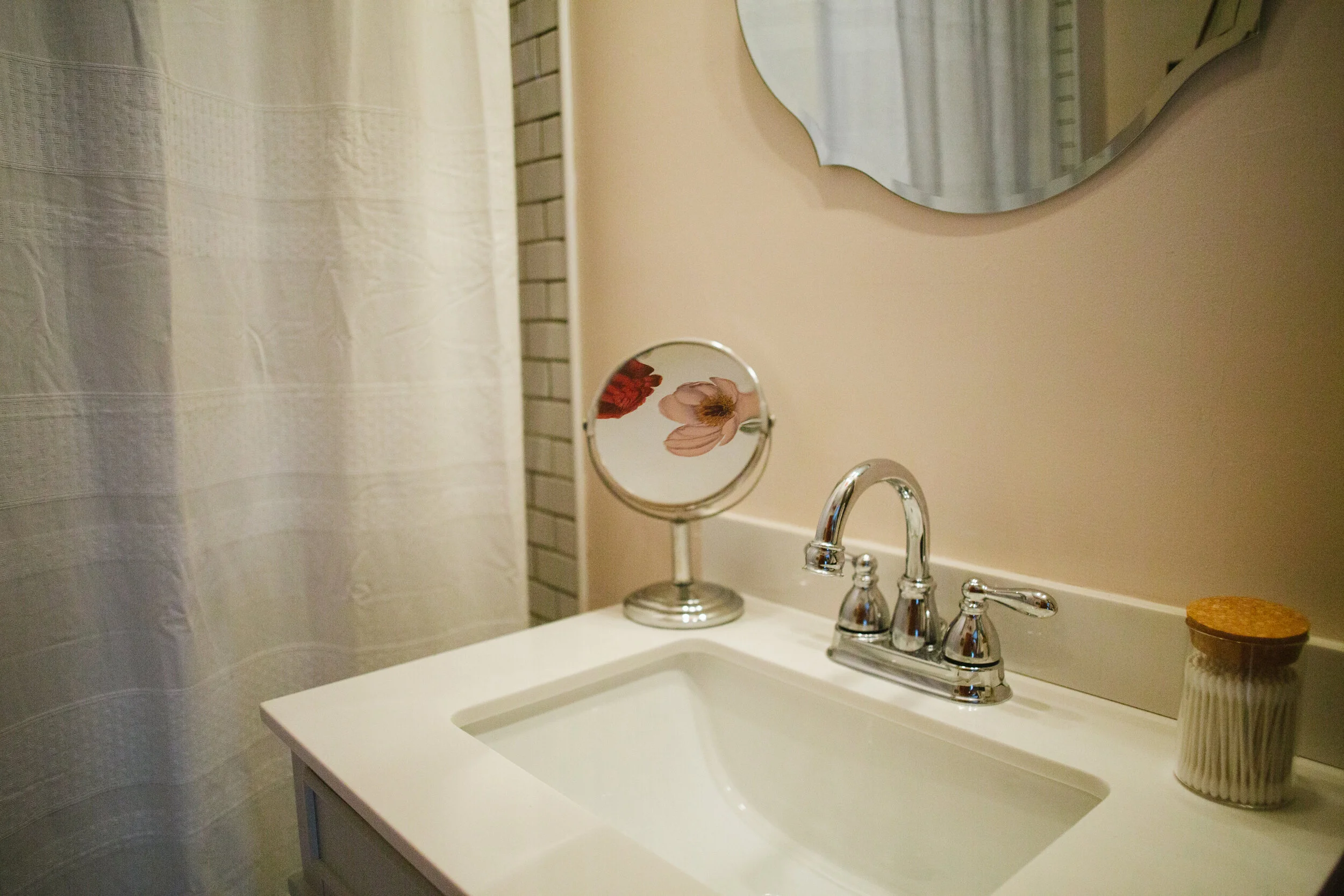 Small Bathroom renovation from dirty and dated to pretty in pink! - A ...