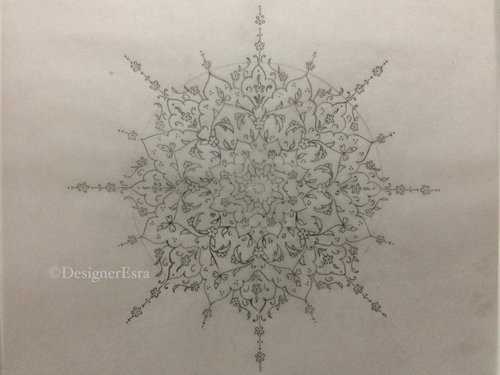 Illumination Turkish Tezhip Art Halkar style in Colour. Art ...