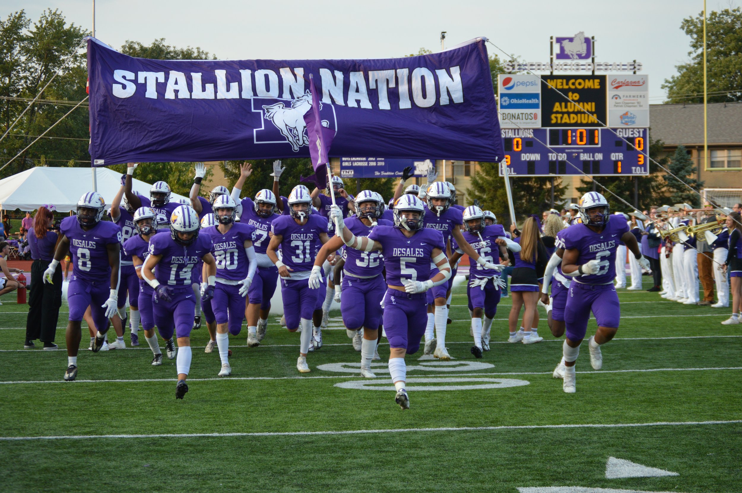 Welcome to the Home of St. Francis DeSales Stallion Football — Pouring ...