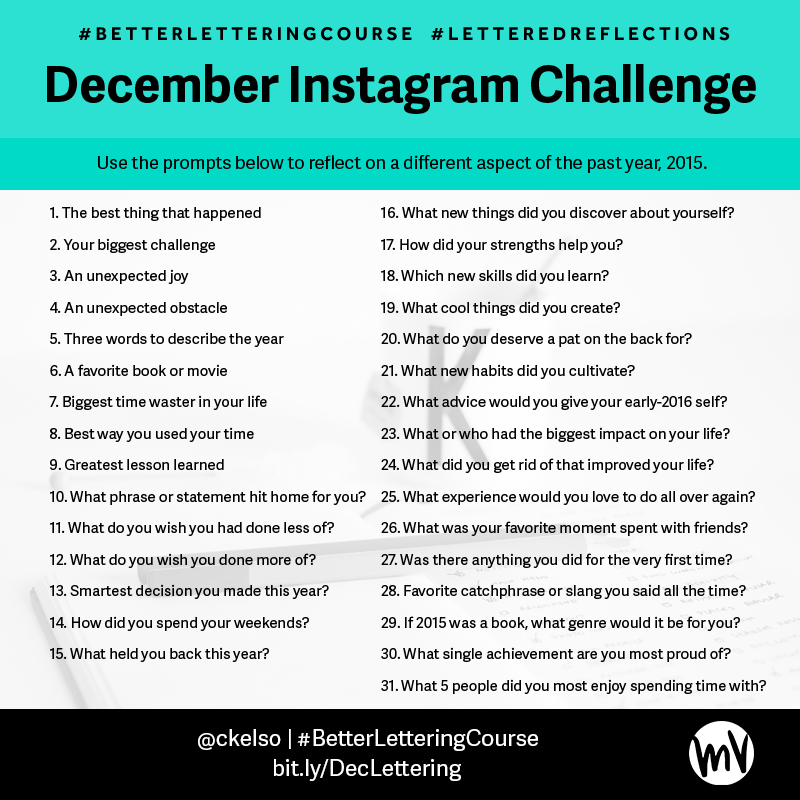 Instagram Challenges December