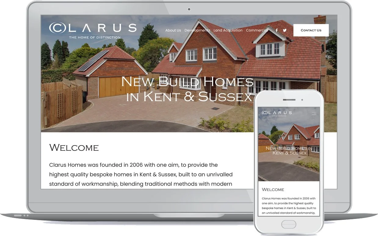 LG Web Design | Portfolio - Clarus Homes