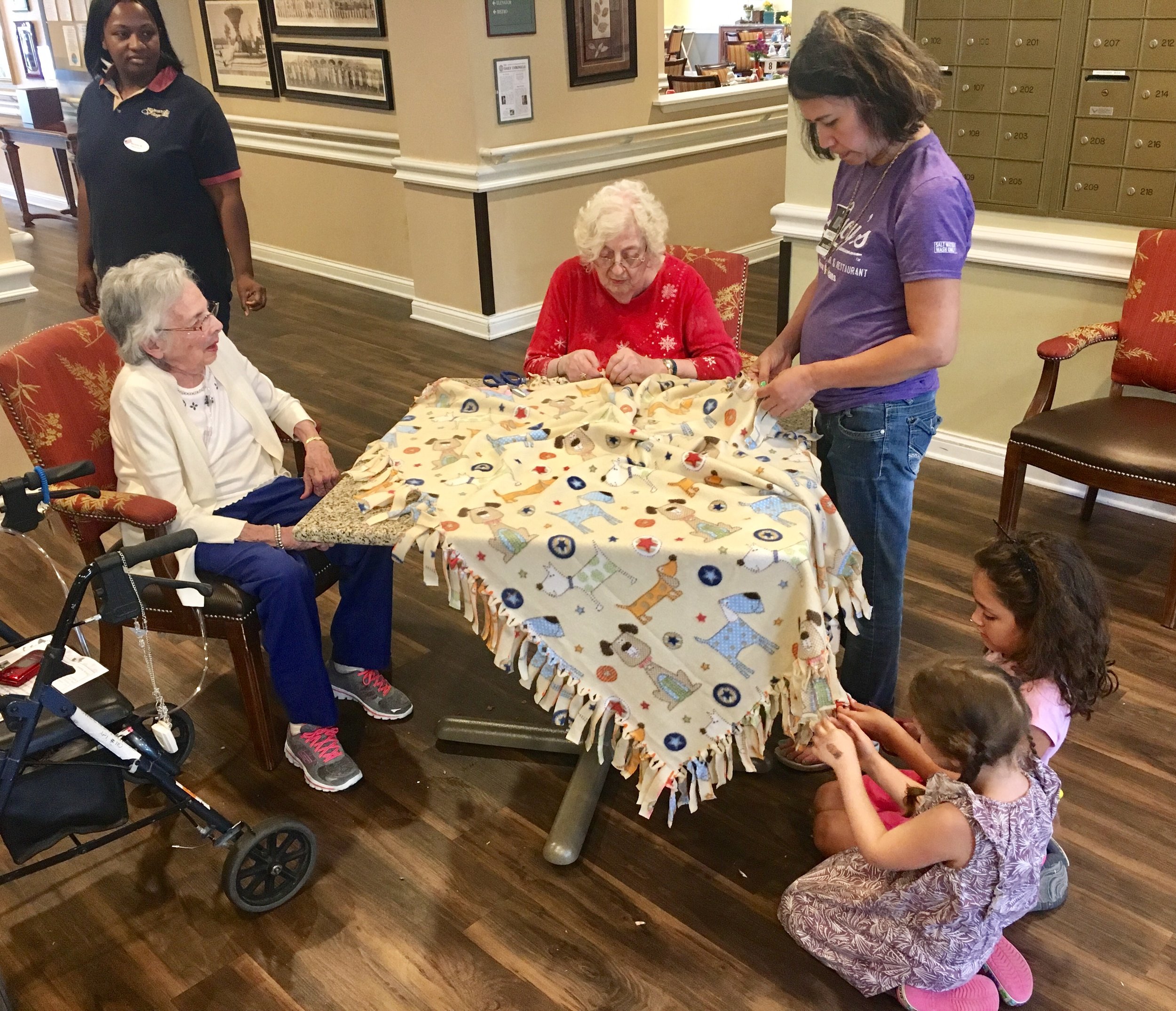Intergenerational Workshop at Belmont Village Senior Center — Giving ...