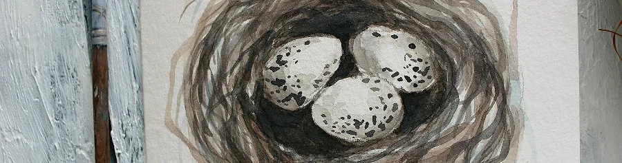 Day 1: 5-Day Spring Watercolor Card Challenge | Bird Nest Tutorial — A ...