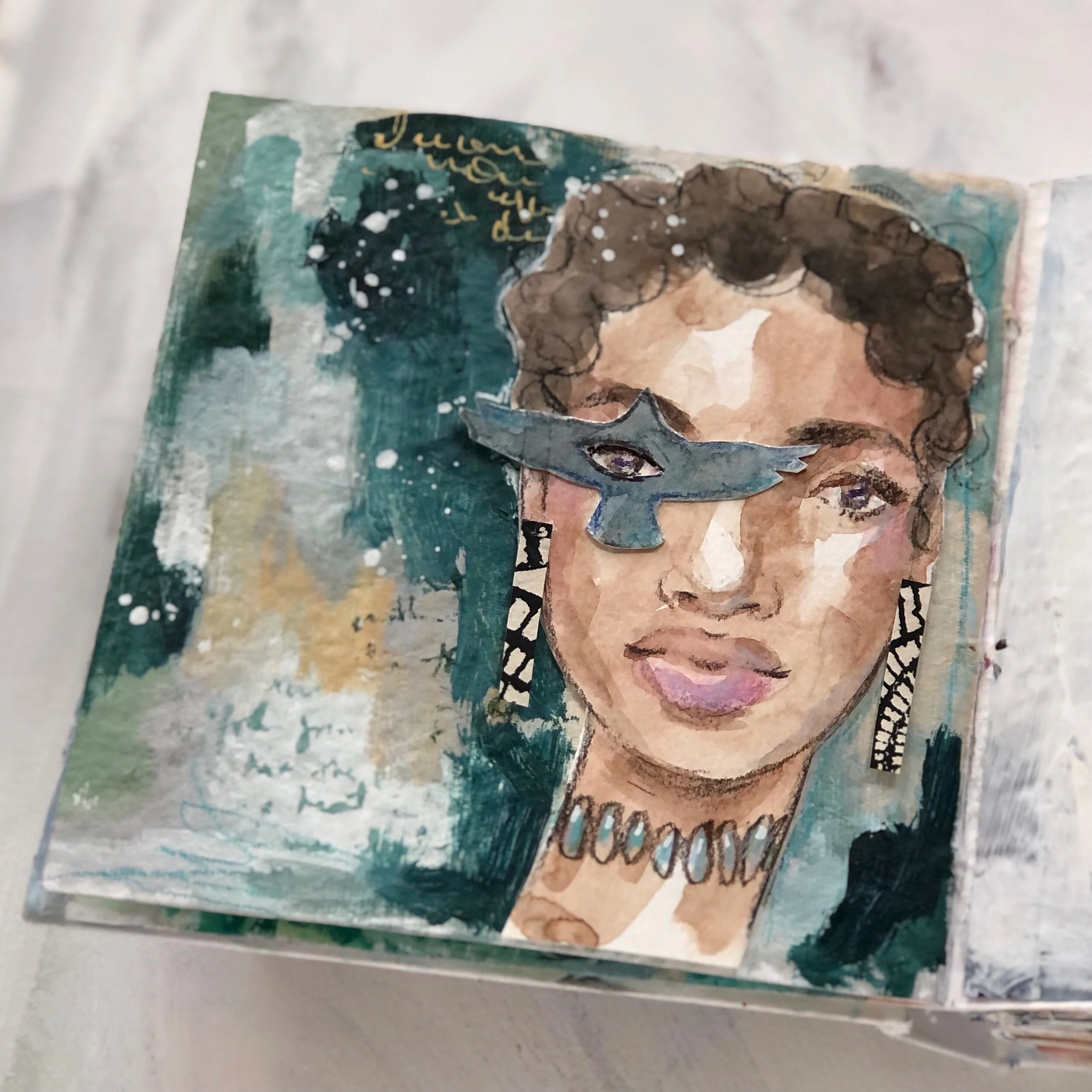 Prompt List Library — A painted page