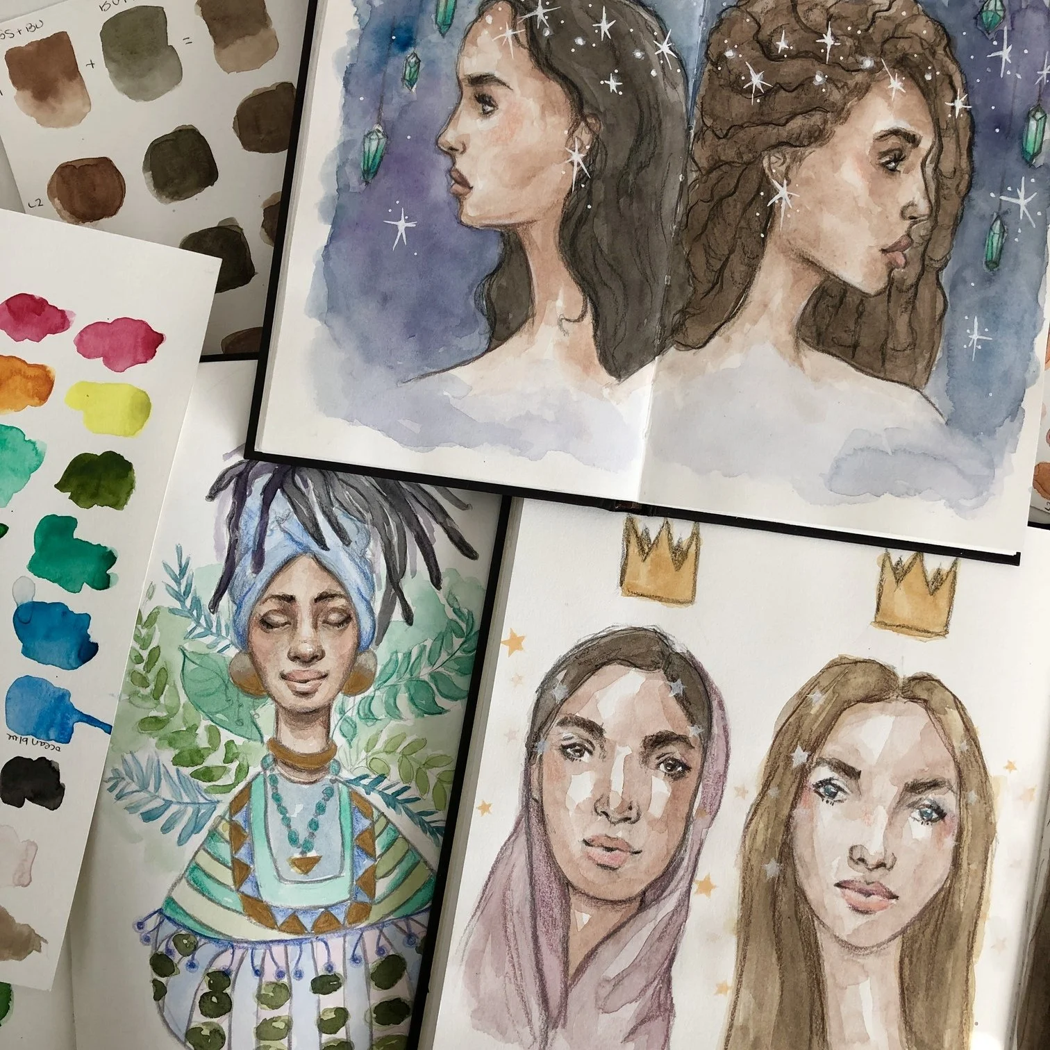 Watercolor Art Journaling 101: The Essential Supply List — A painted page