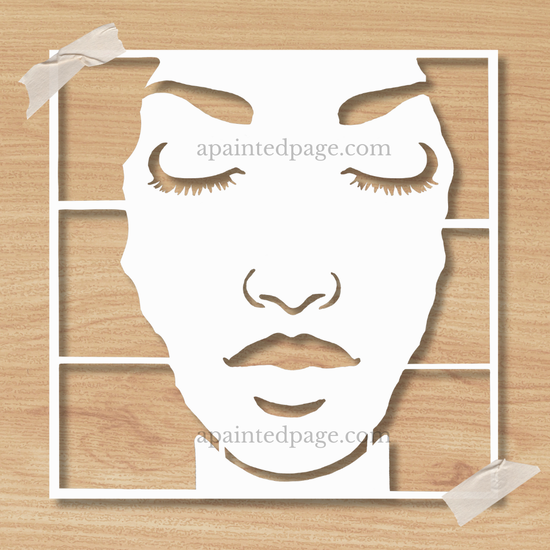 Face Fragments — A painted page