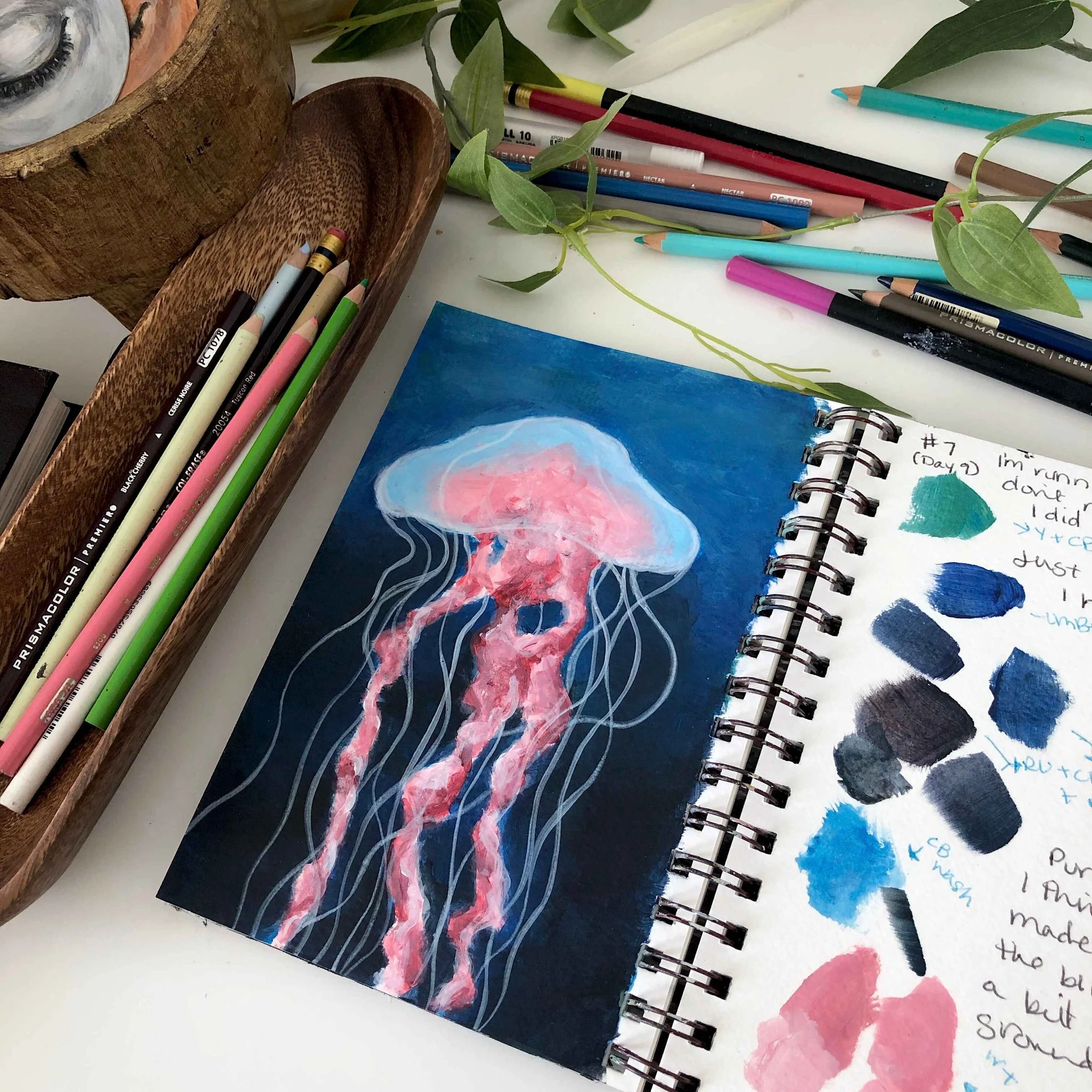 8 Creative Ways to Add Writing to Your Art Journal — A painted page