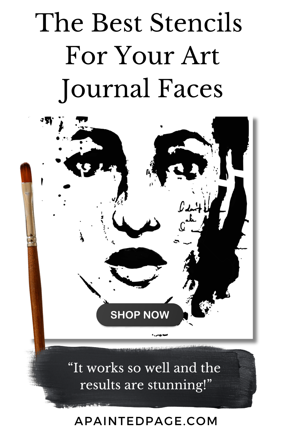 The Best Face Stencils For Drawing & Painting — A painted page