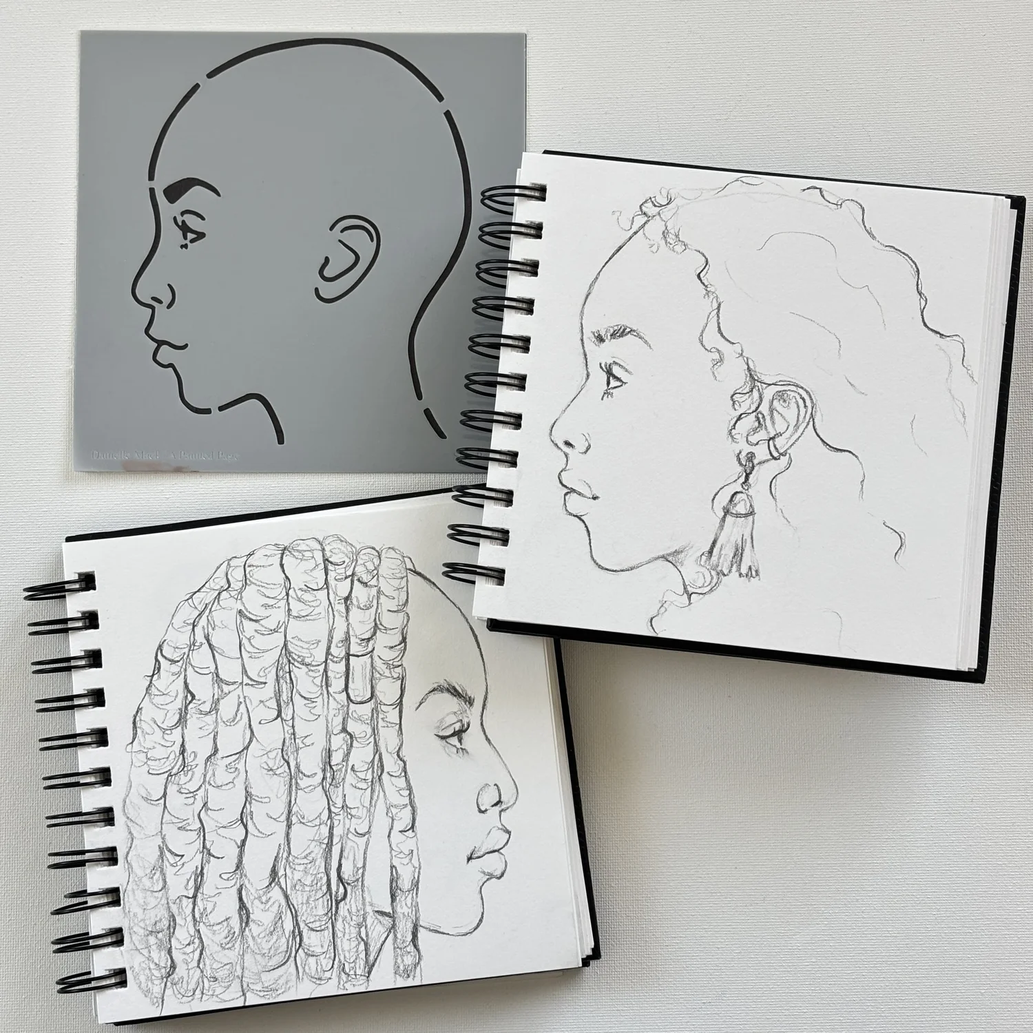 Face Fragments — A painted page