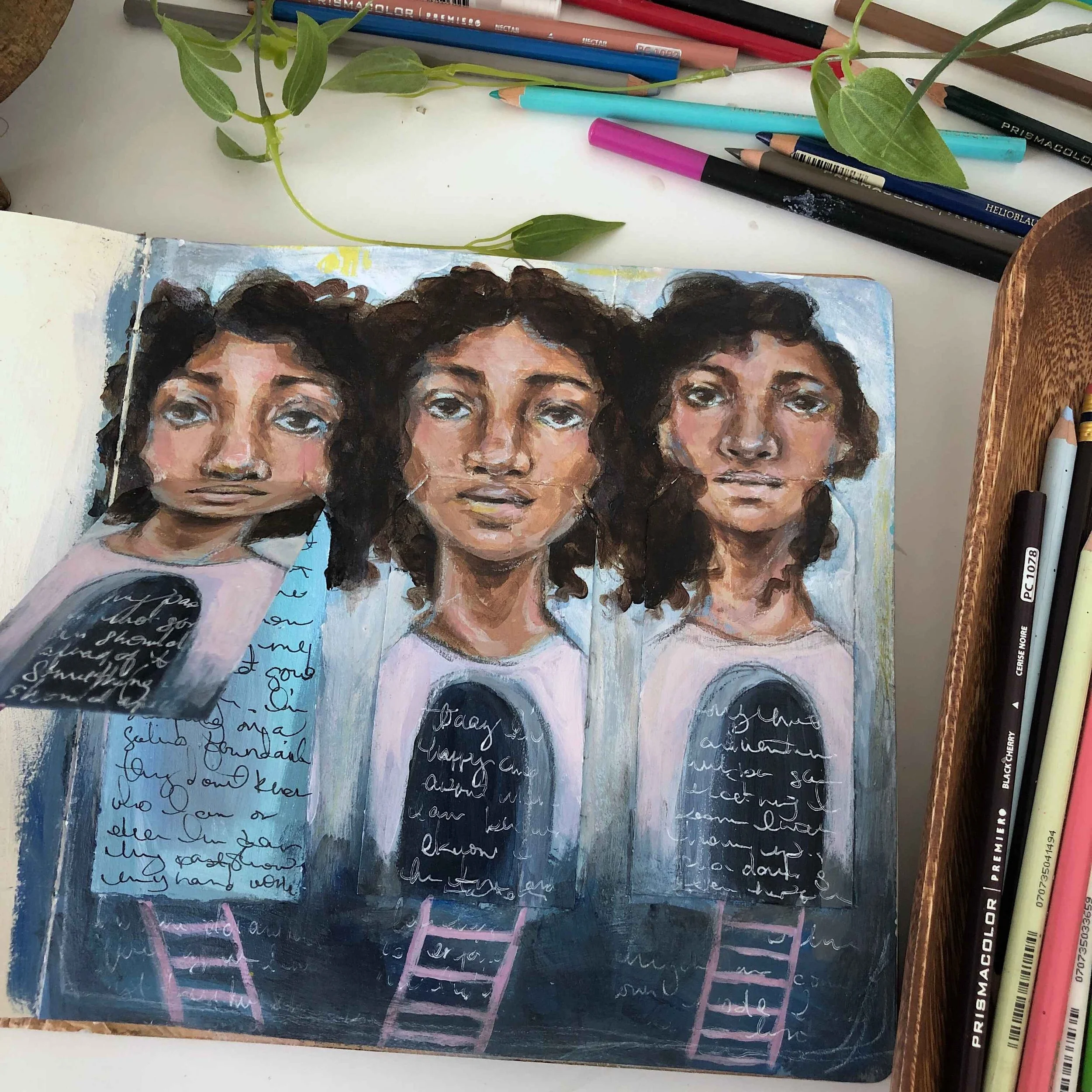 8 Creative Ways to Add Writing to Your Art Journal — A painted page