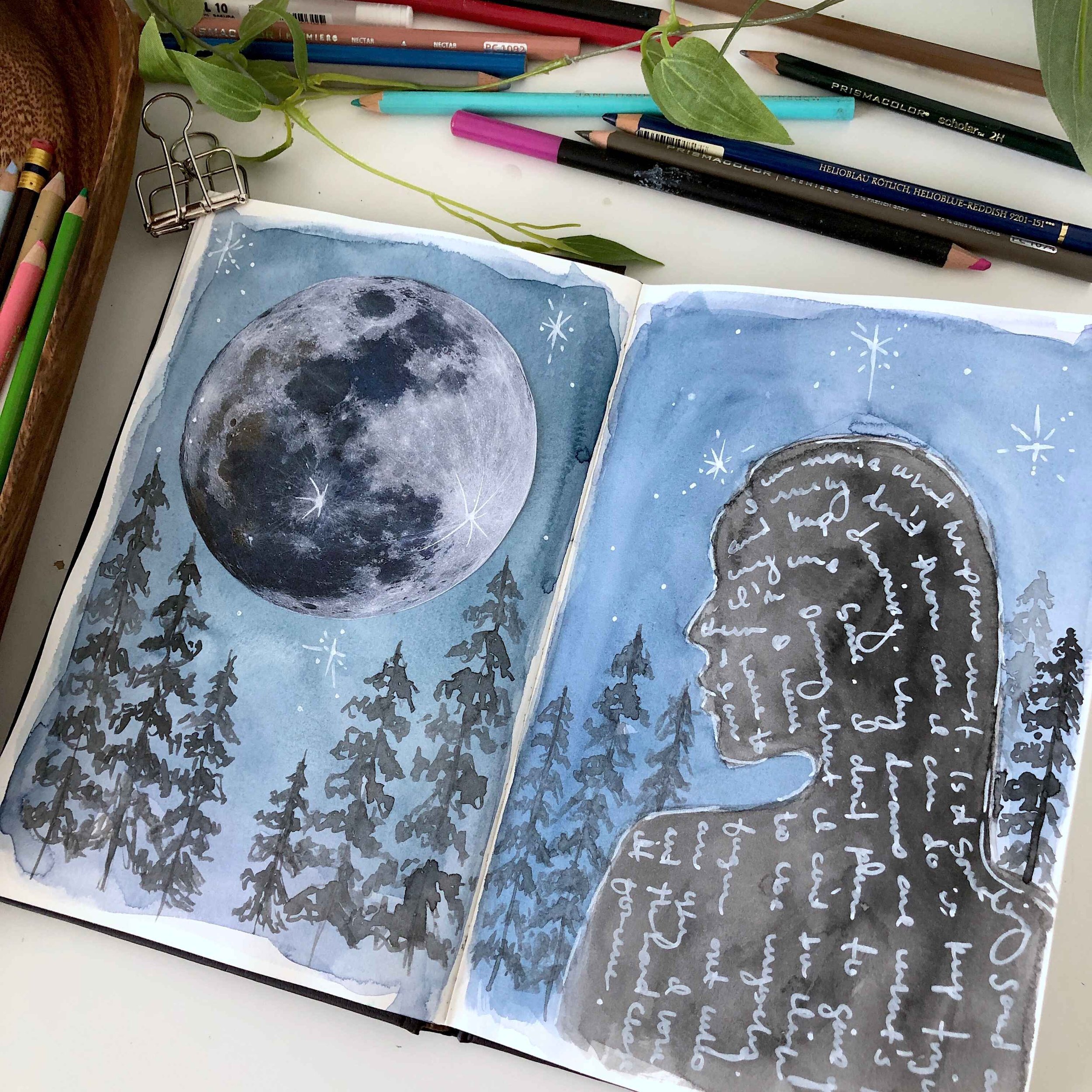 8 Creative Ways to Add Writing to Your Art Journal — A painted page