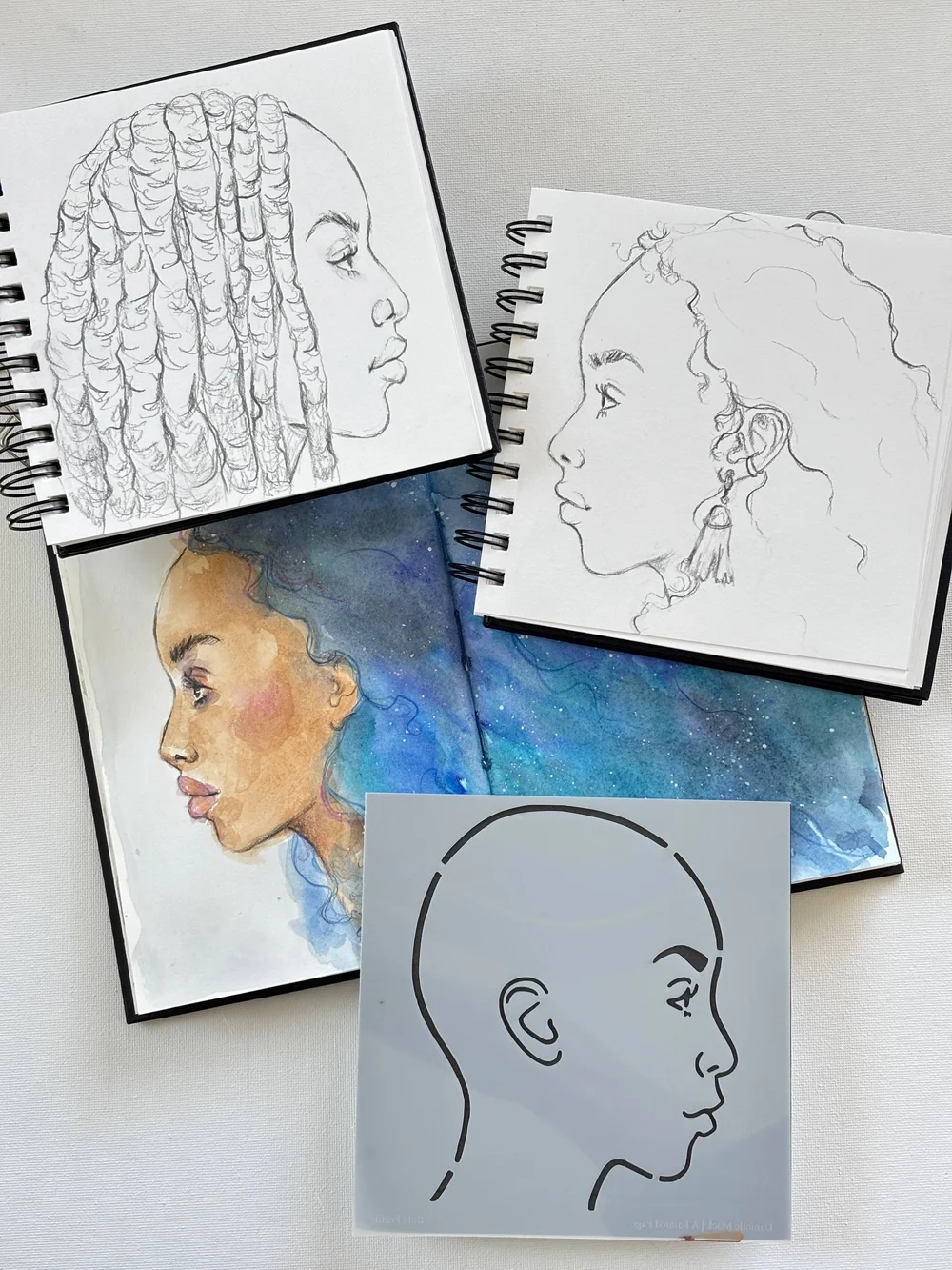 Face Fragments — A painted page