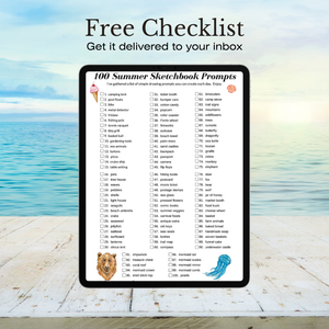 100 Drawing Ideas for a Creative Summer — A painted page