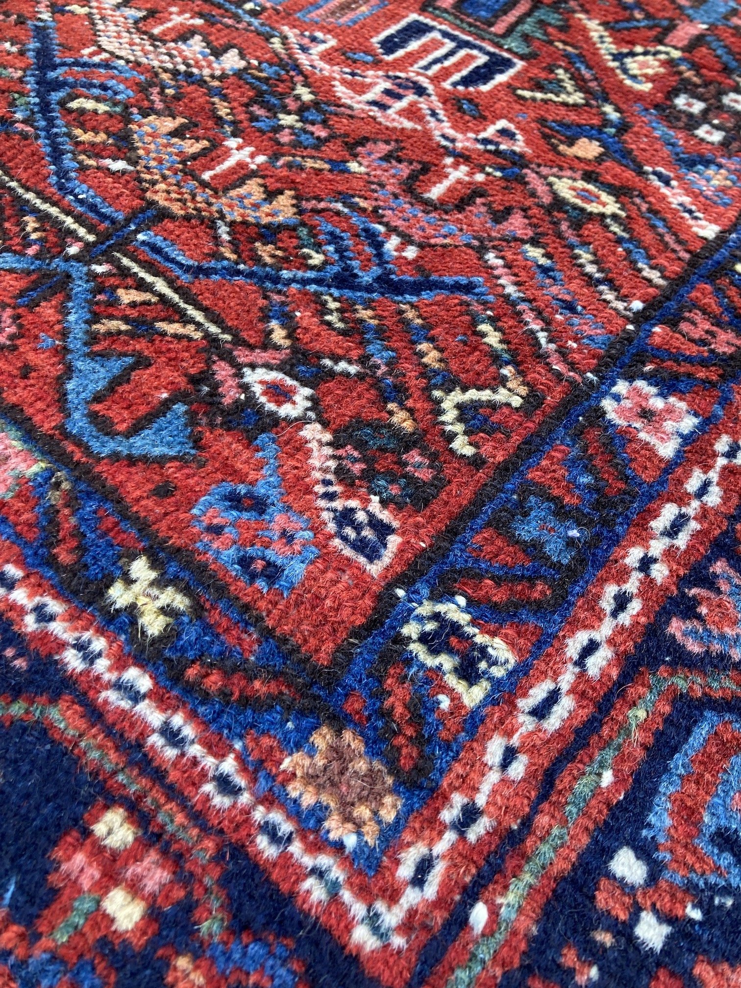 Antique Karadja Rug 1.97m x 1.45m — Rug Addiction