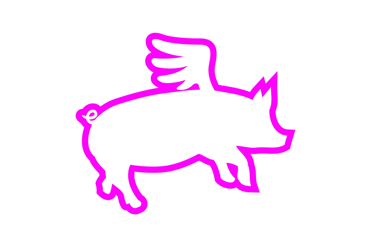 Pink Floyd Decal Pig