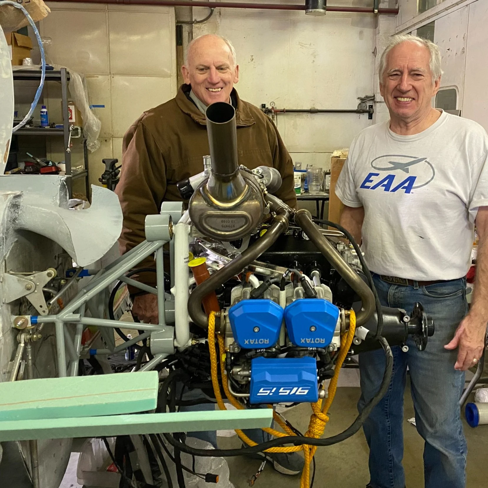 ROTAX 915 iS Engine Mounted To LongEZ N724DT — www.OnWingsofGlass.com