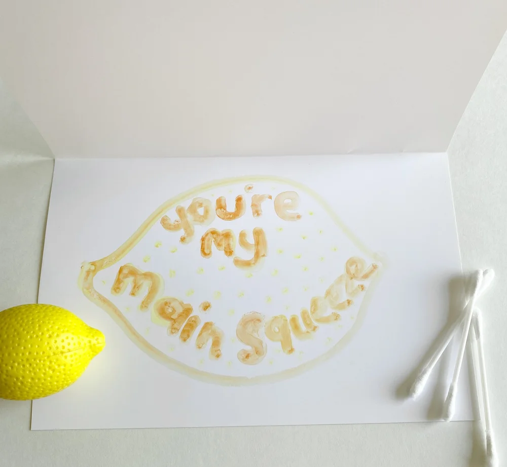 Lemon Juice Invisible Ink — Play Street Museum