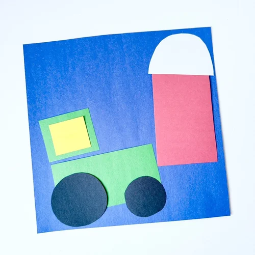 Shape Identification Tractor Art — Play Street Museum