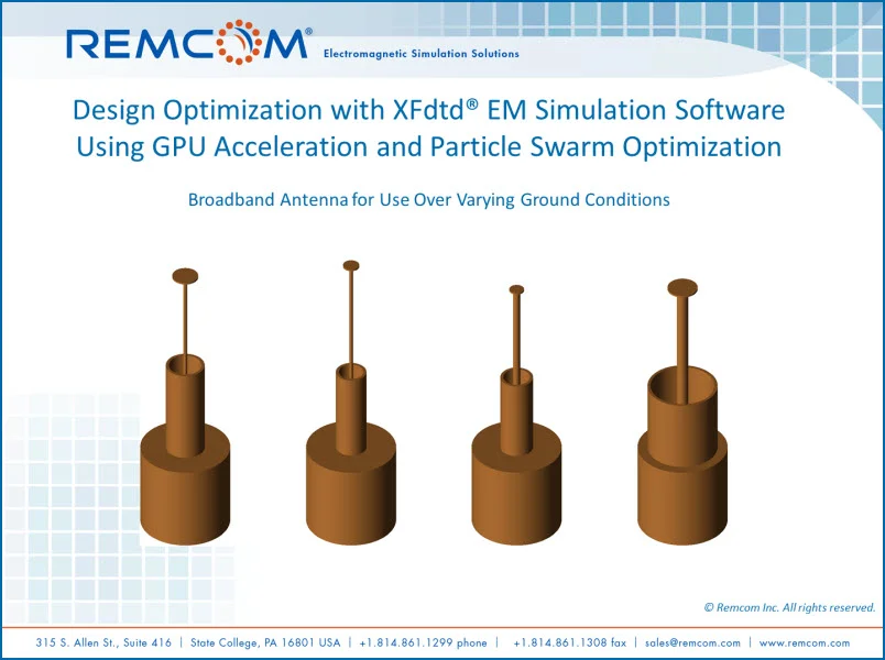 Optimized Antenna Design Using Gpu Acceleration And Particle Swarm Optimization — Remcom