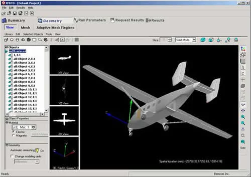 Using XFdtd to Position Antennas on an M-28 Aircraft | Remcom
