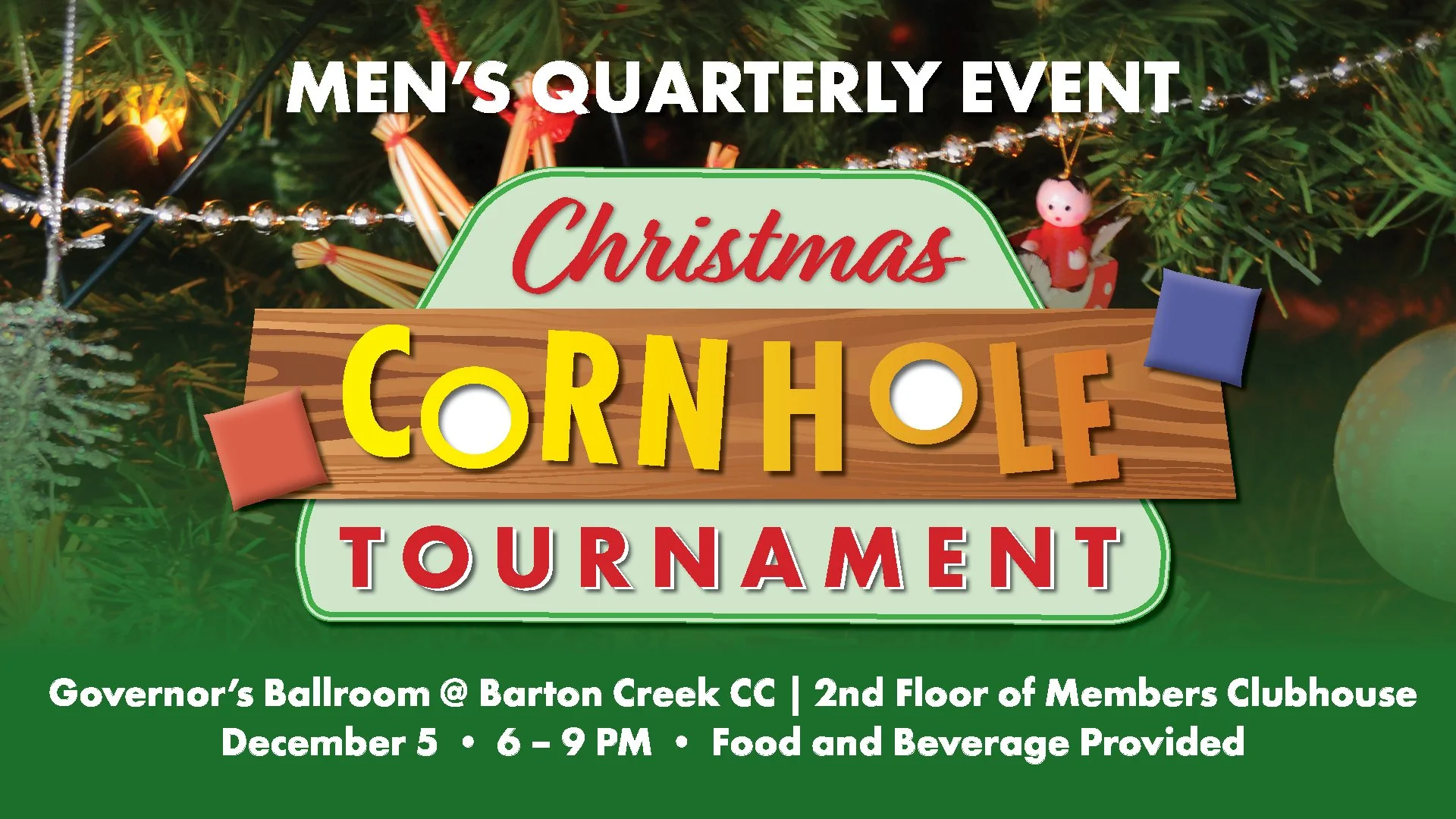 Men's Quarterly Christmas Cornhole Tournament — WHPC
