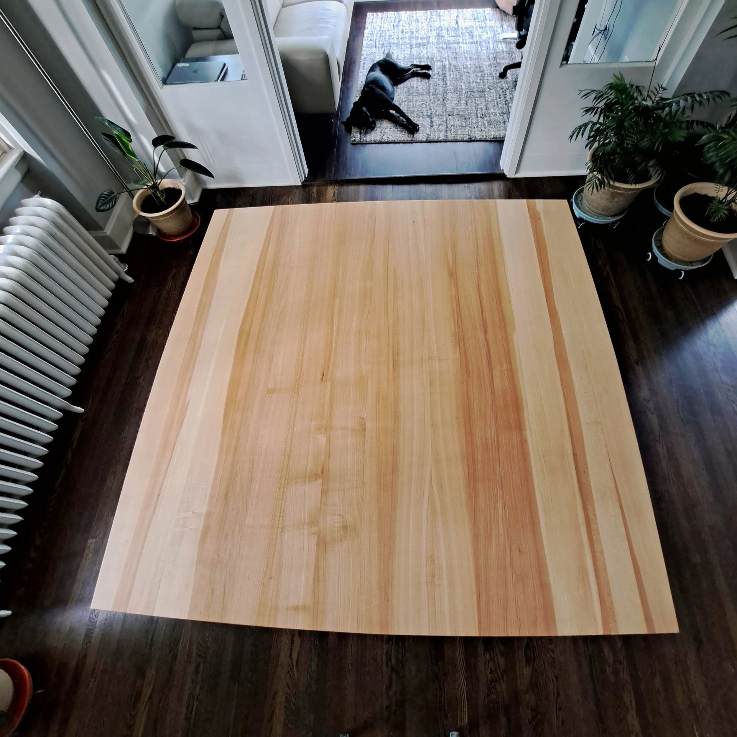 Square Maple Trestle Table — WoodZest