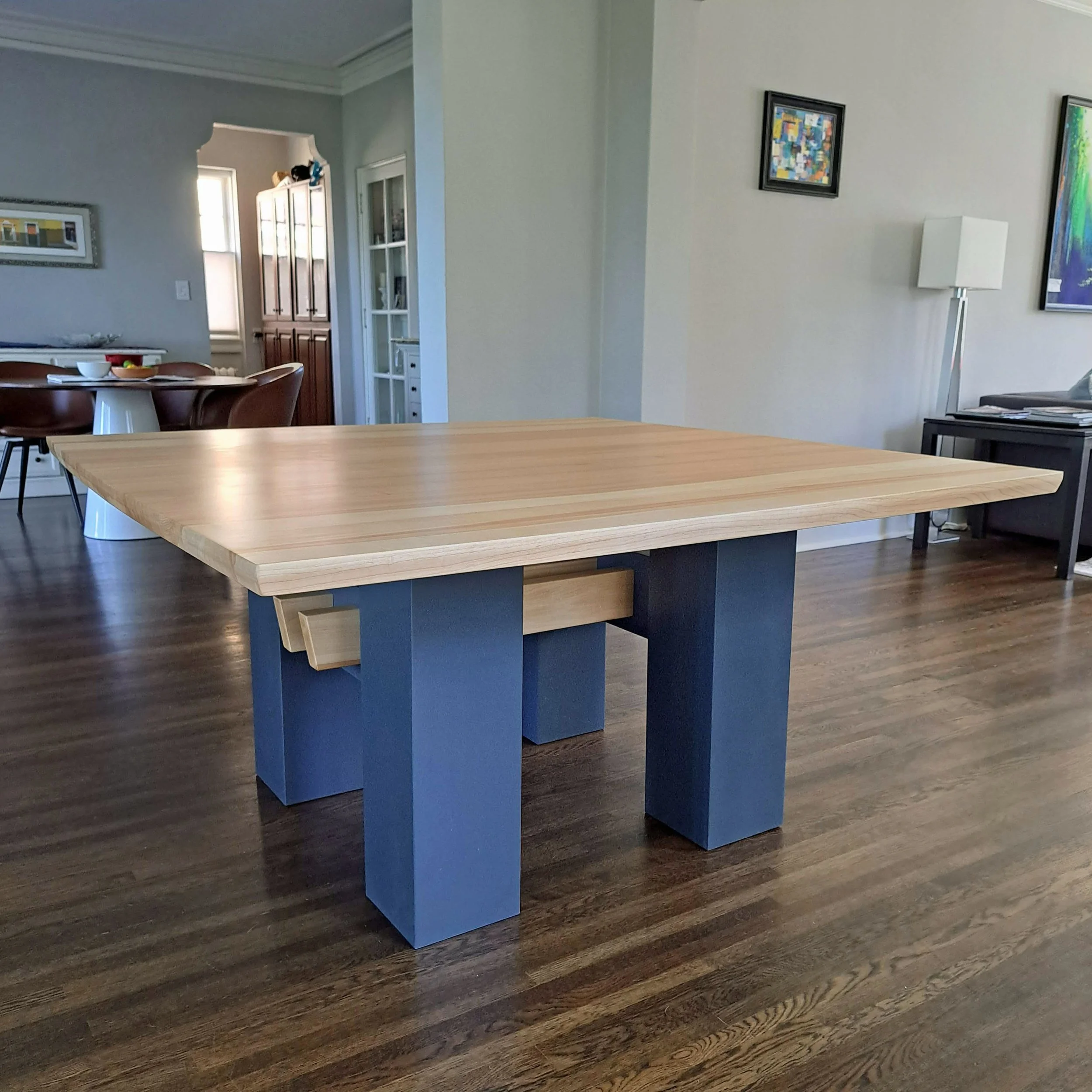 Square Maple Trestle Table — WoodZest
