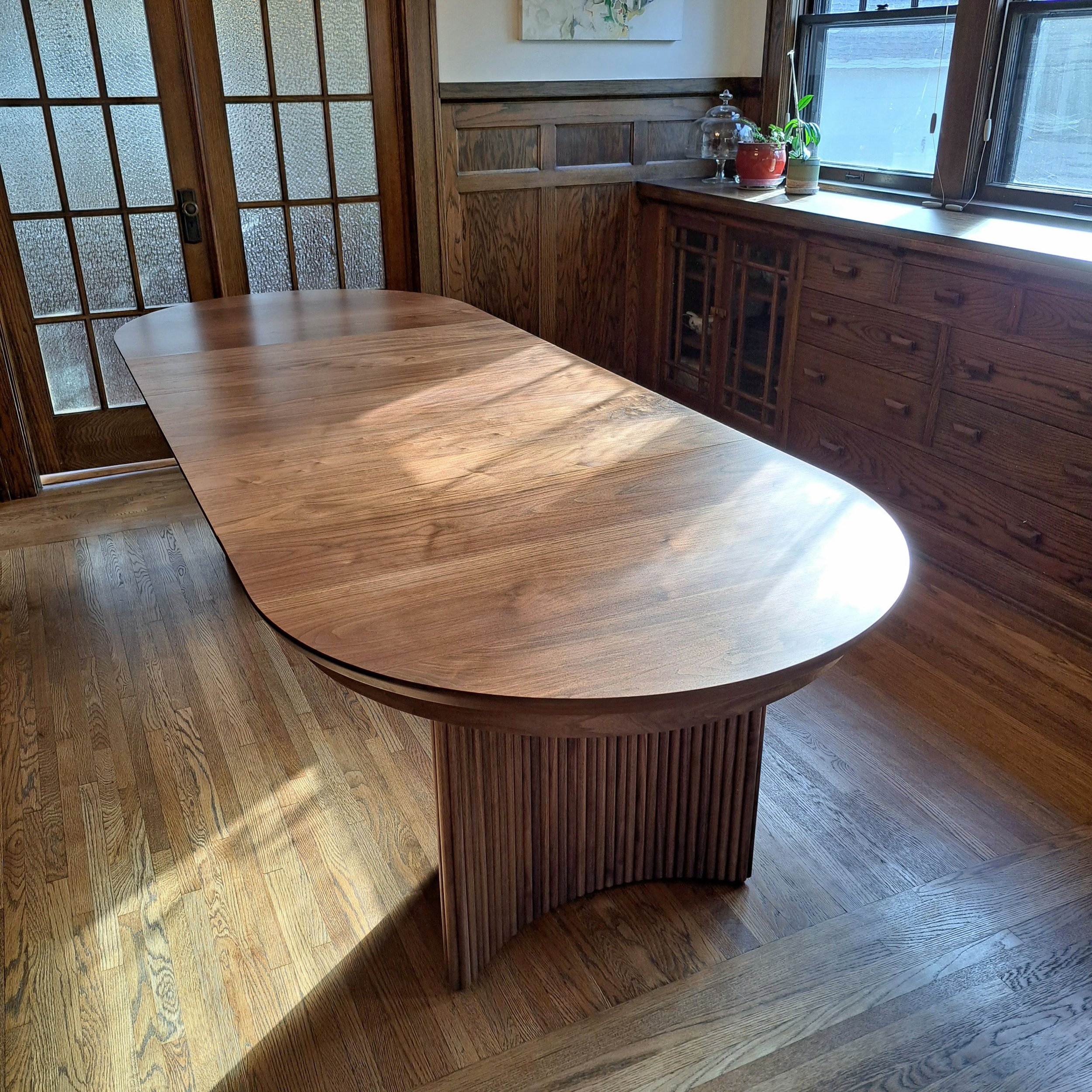 Oval Walnut Dining Table With Leaves — WoodZest