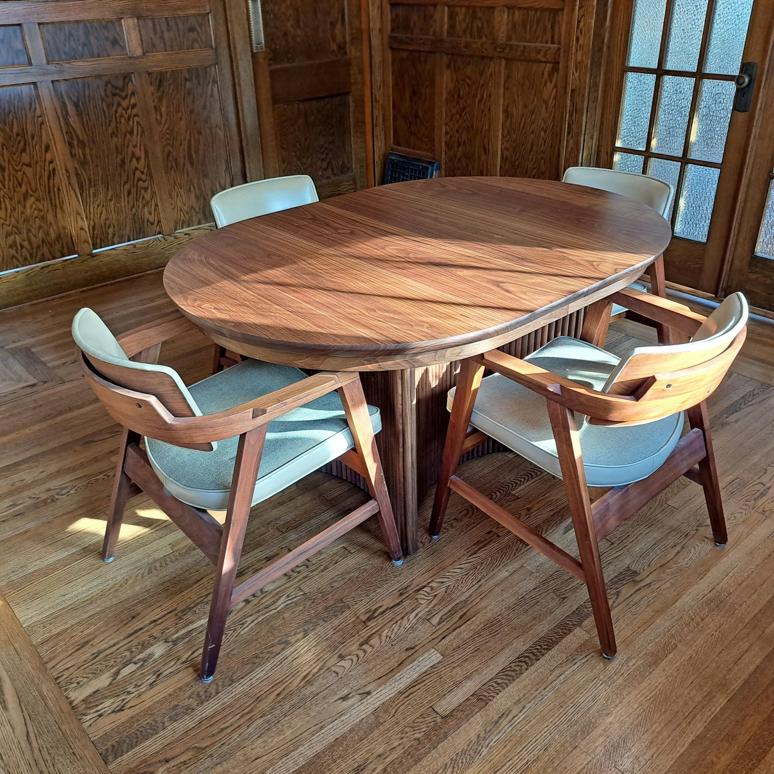 Oval Walnut Dining Table With Leaves — WoodZest