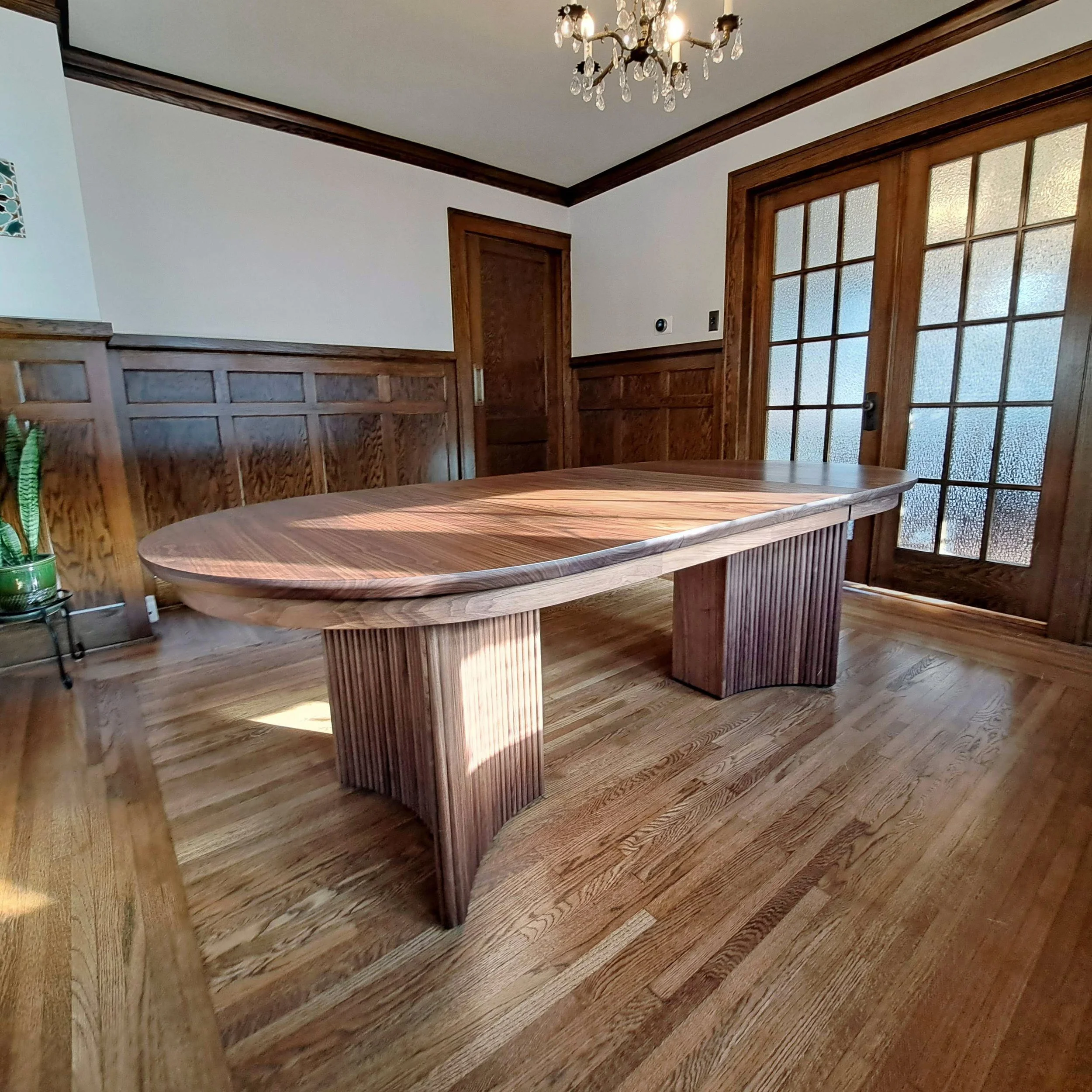 Oval Walnut Dining Table With Leaves — WoodZest