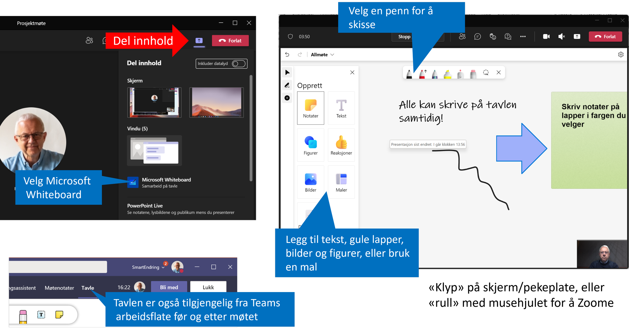 Utnytter du mulighetene digital tavle gir i nettmøter? — Smart endring AS