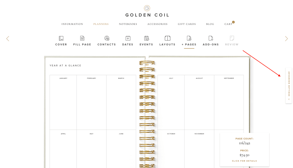 Elevate Your Planner with Our New Advanced Settings — Golden Coil