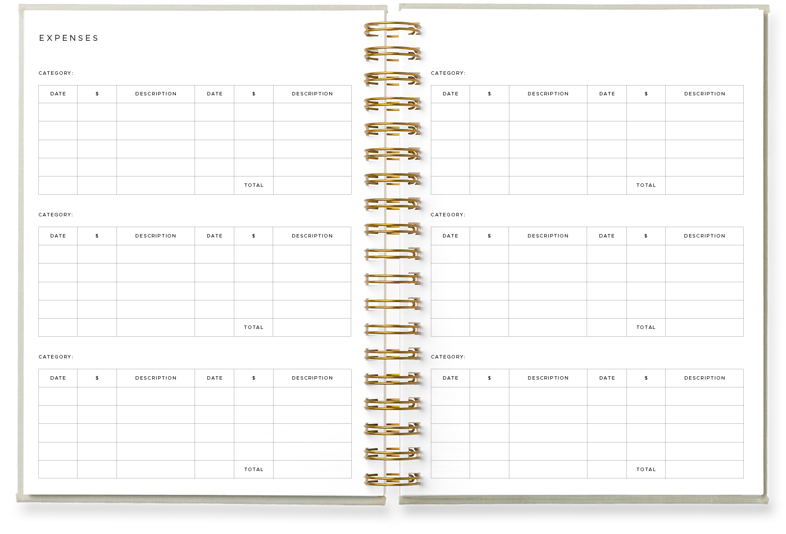 Prepping Your Planner for School — Golden Coil