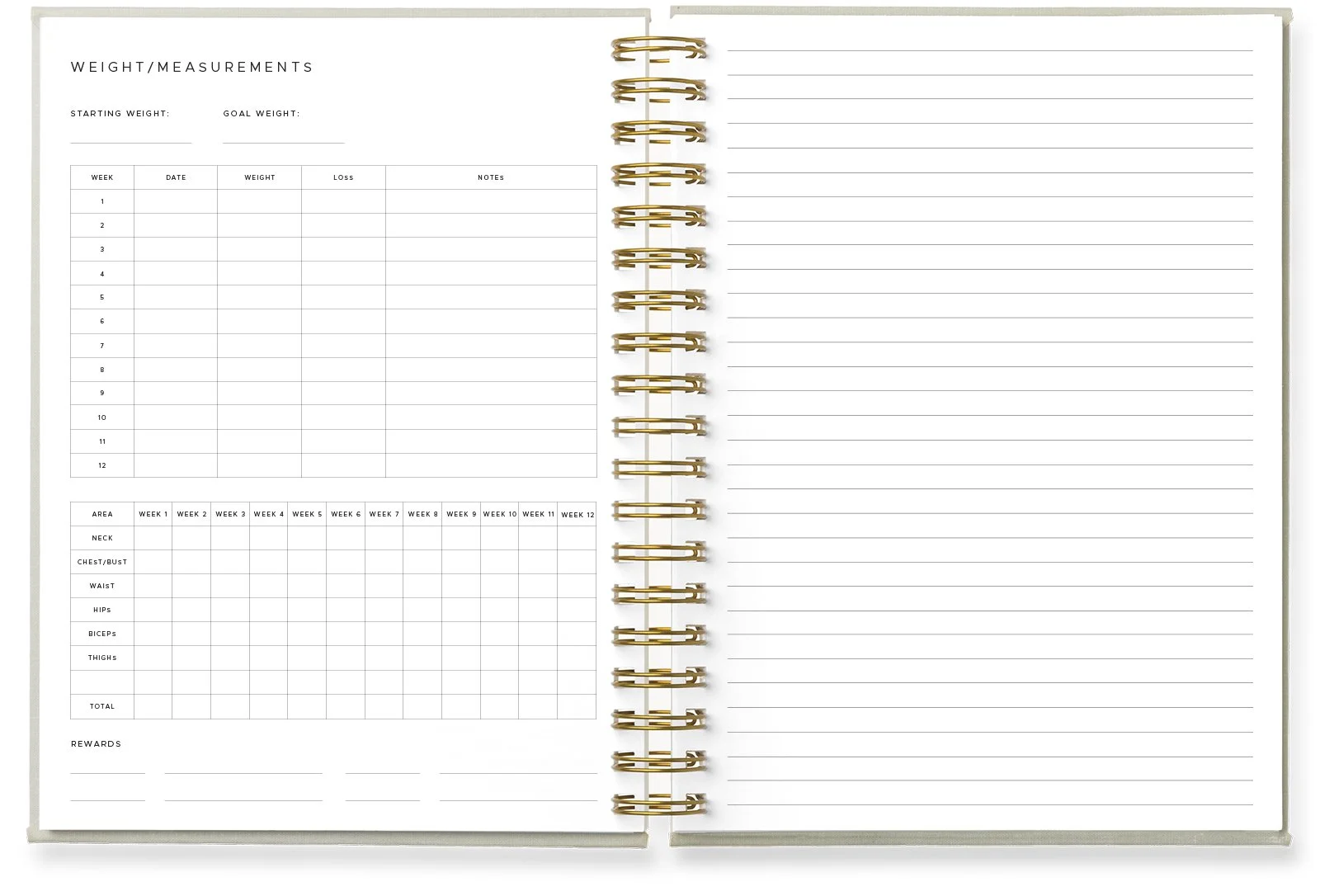 Creating a Fitness Notebook — Golden Coil