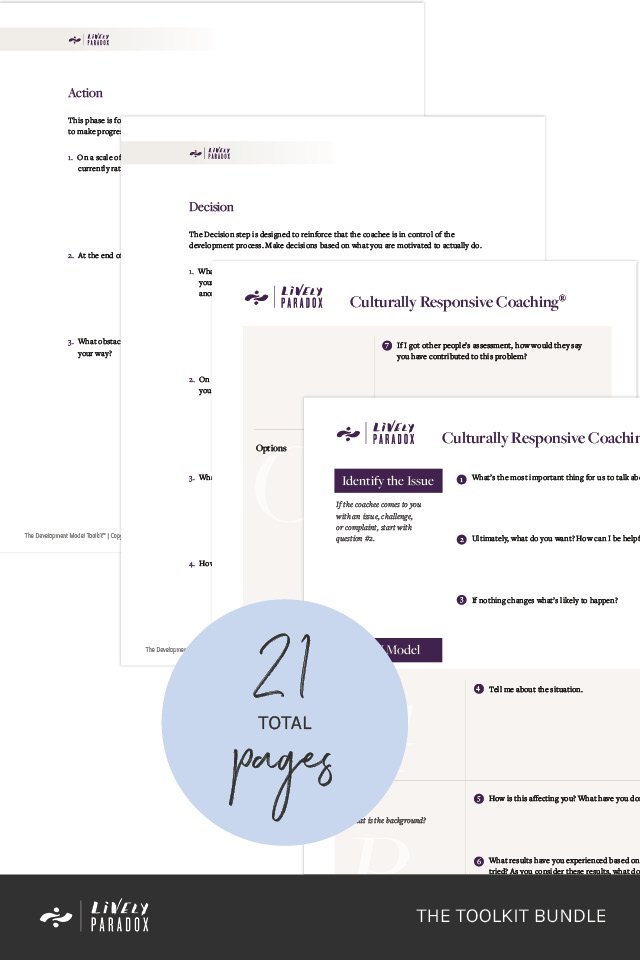 Culturally Responsive Coaching®: Development Toolkit Resource — Lively Paradox