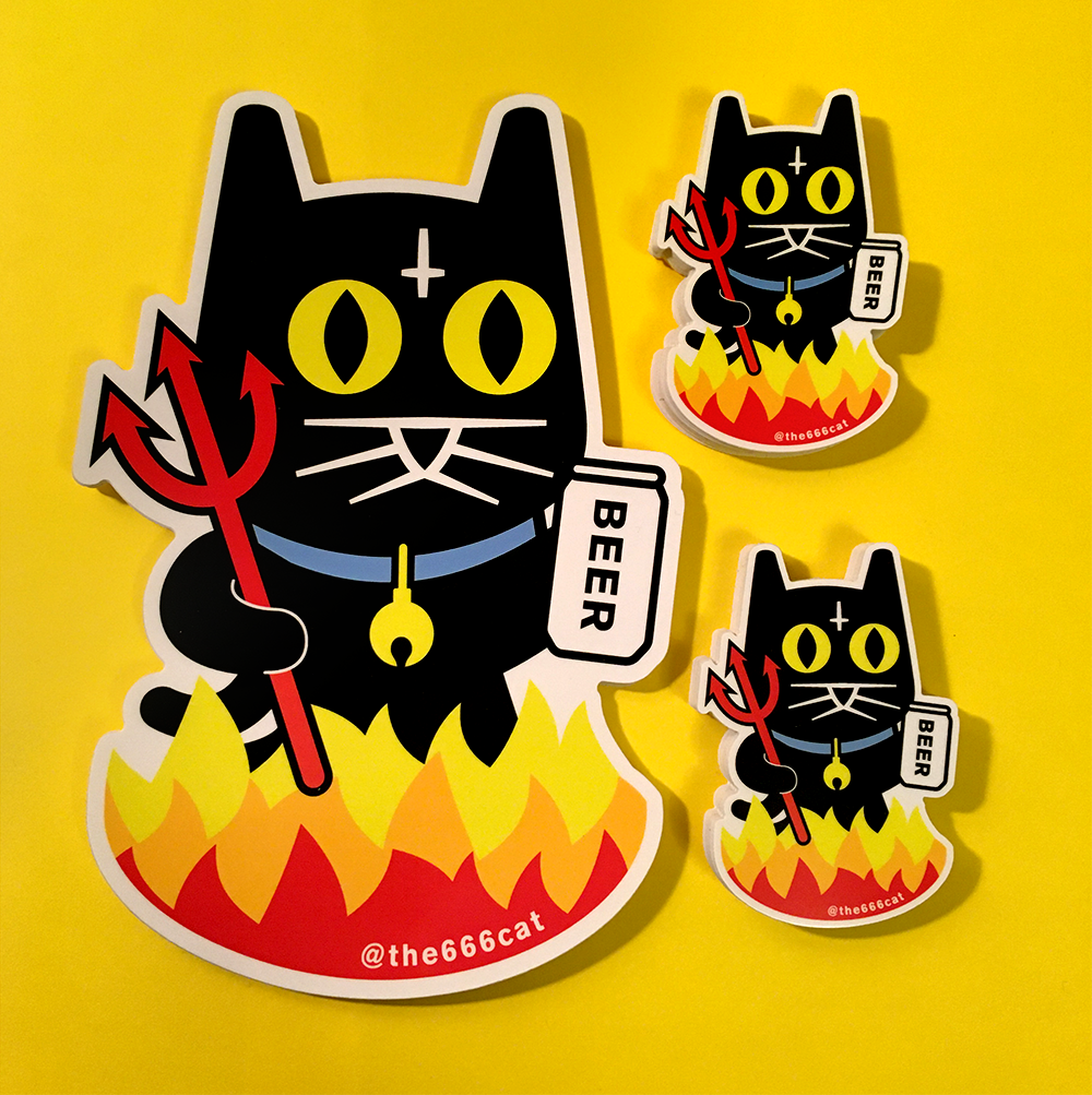 STICKERS — HELL MART 666