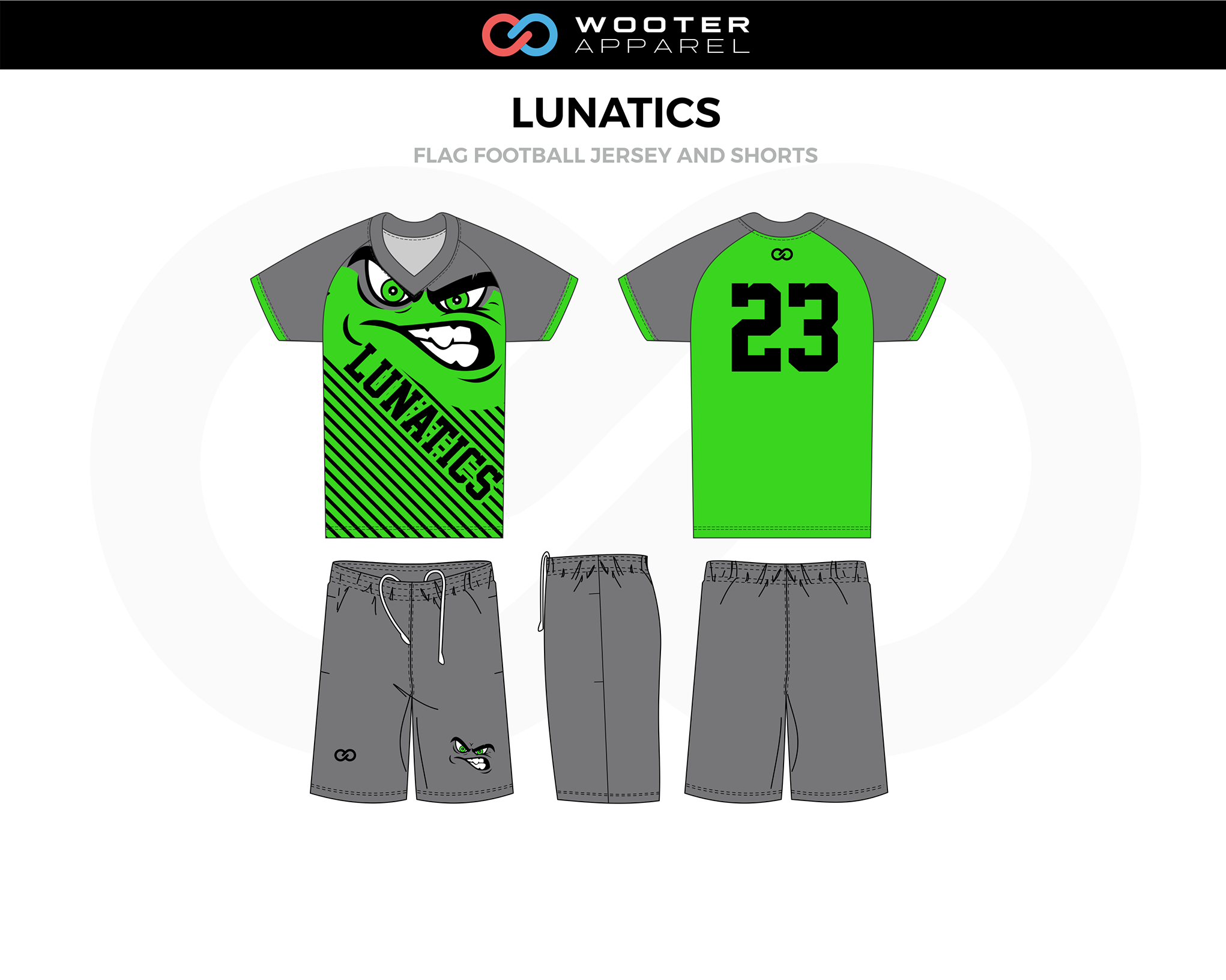 Flag Football Designs | Design Your Own Flag Football Uniforms | Wooter ...
