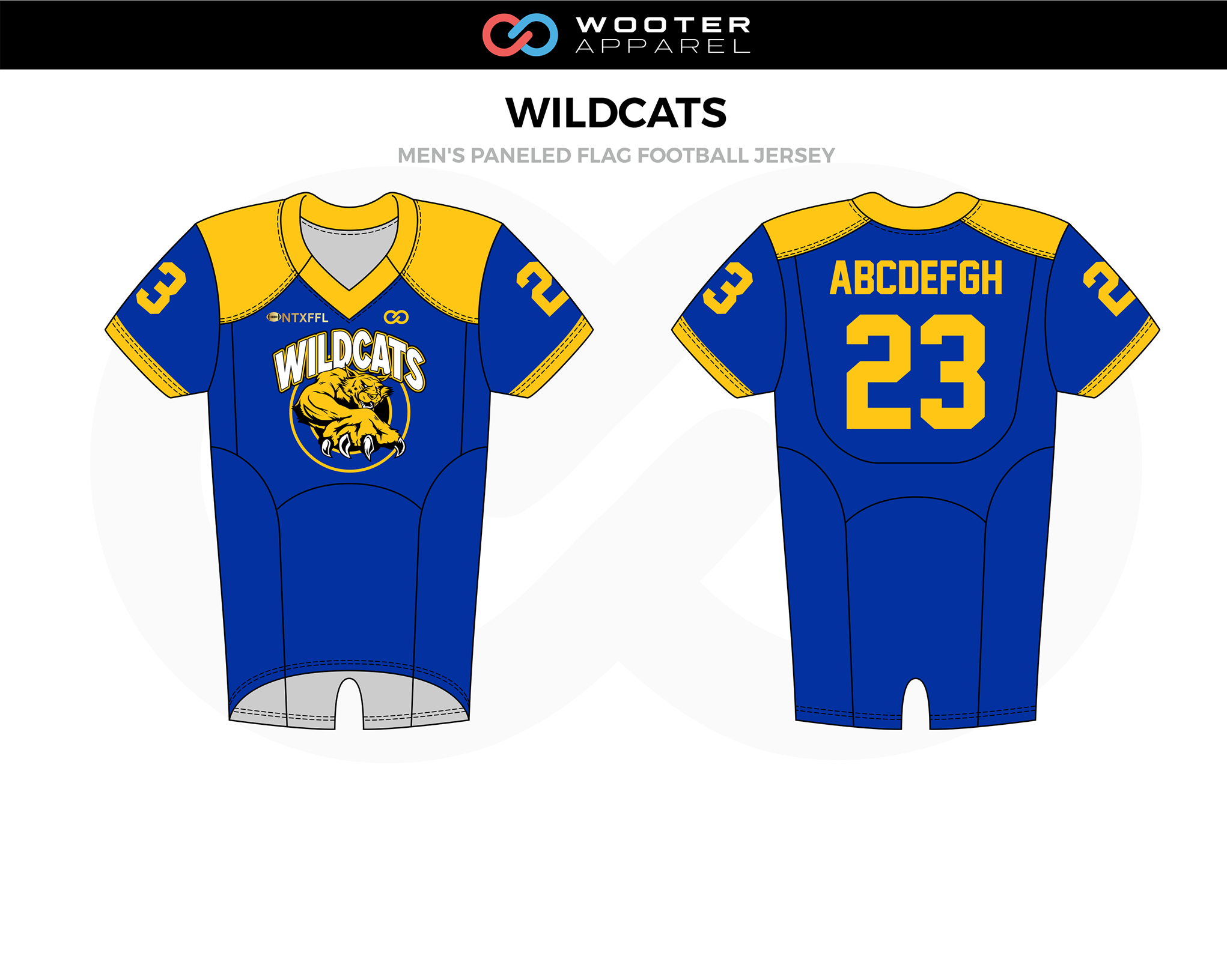 Flag Football Designs | Design Your Own Flag Football Uniforms | Wooter ...