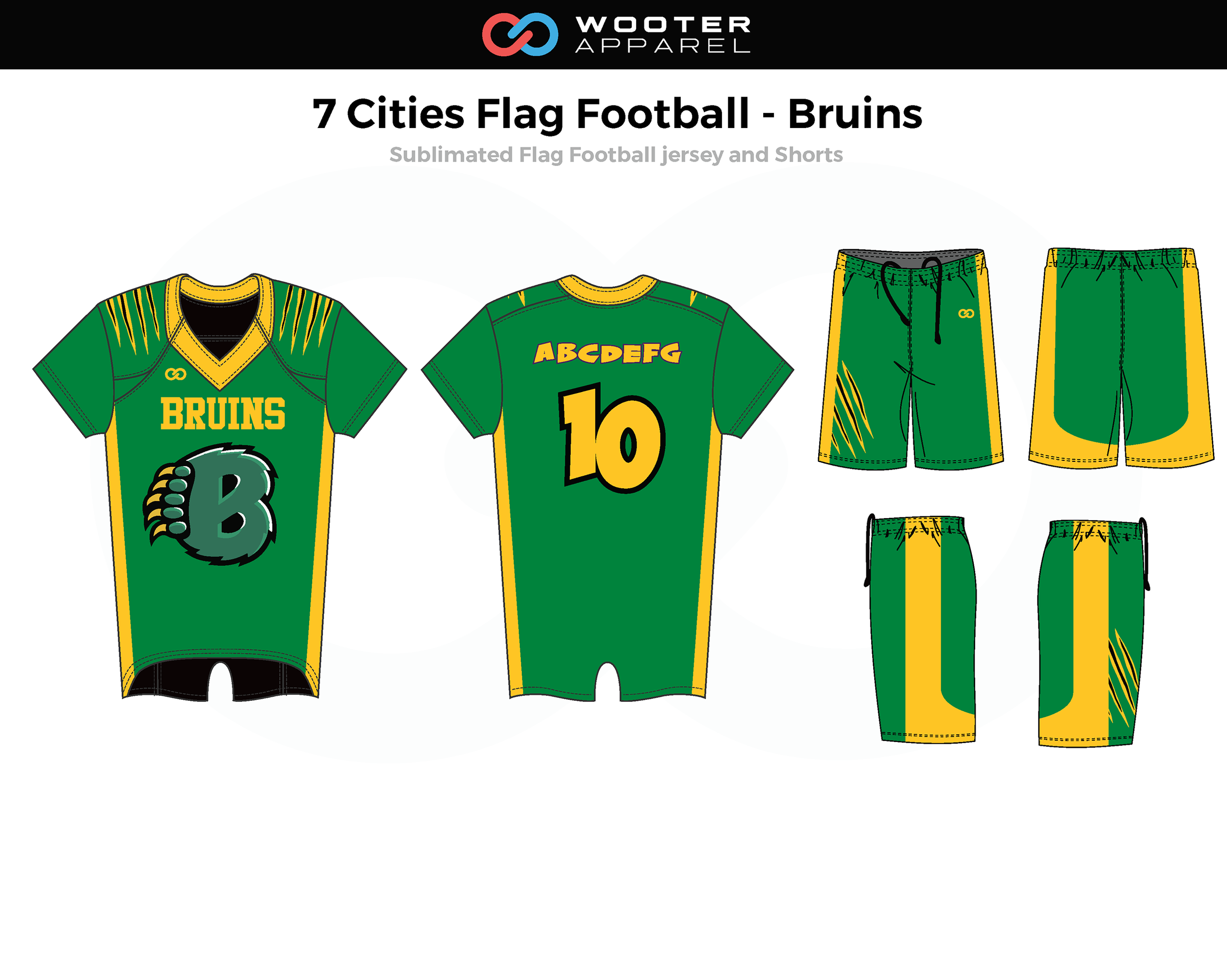 Flag Football Designs | Design Your Own Flag Football Uniforms | Wooter ...